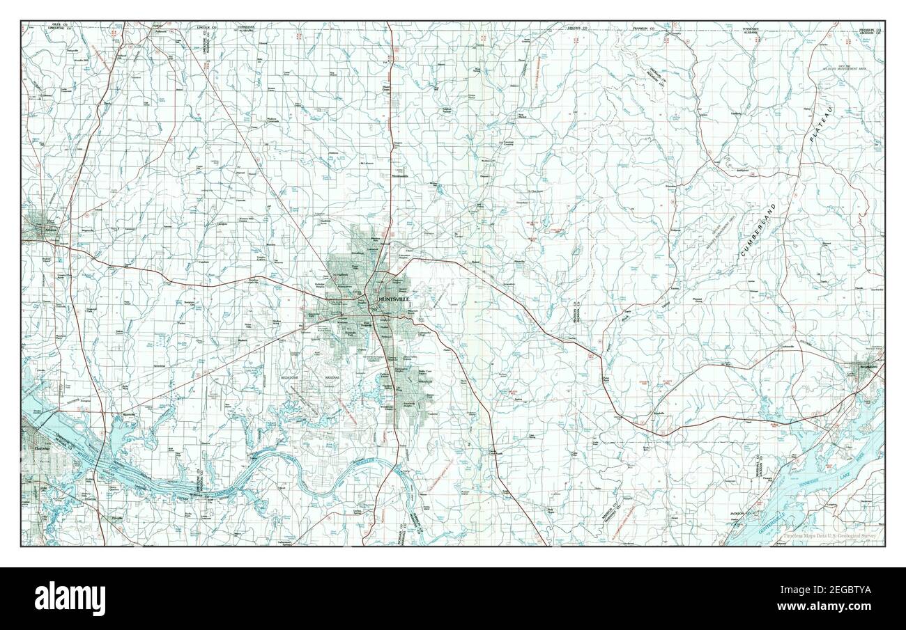 Map of huntsville alabama Cut Out Stock Images & Pictures - Alamy