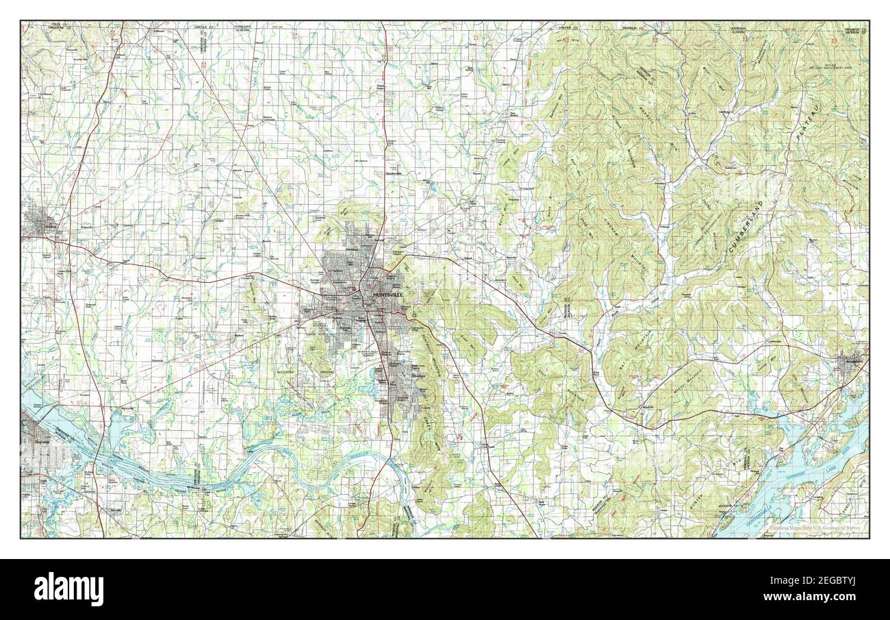Map of huntsville alabama Cut Out Stock Images & Pictures - Alamy