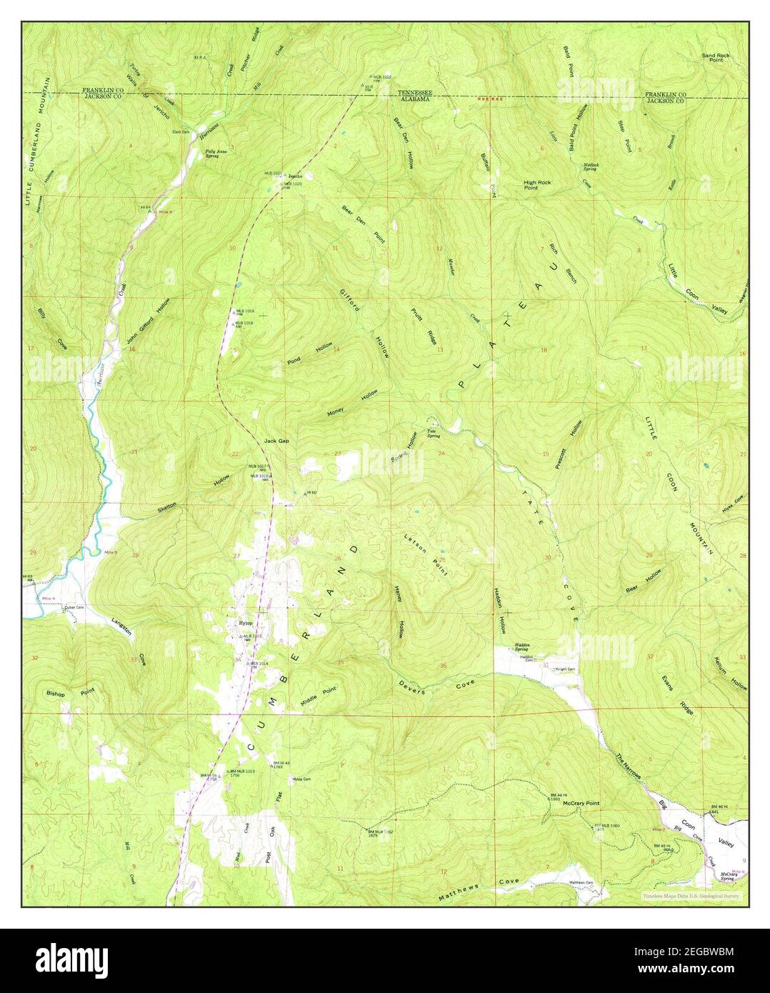 Hytop, Alabama, map 1948, 1:24000, United States of America by Timeless ...