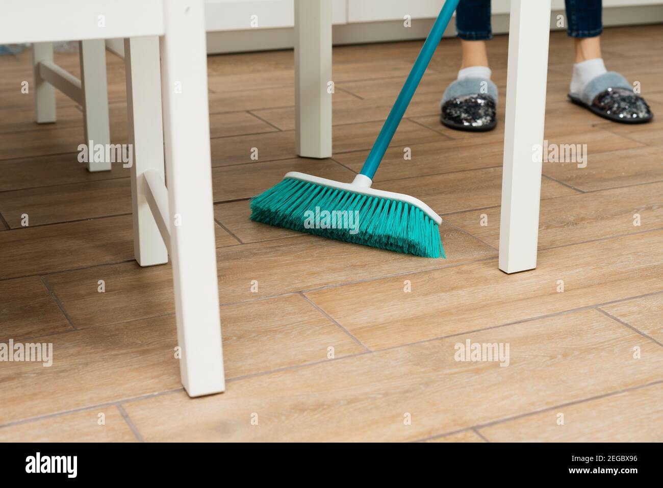 people, housework, cleaning and housekeeping concept - close up of ...