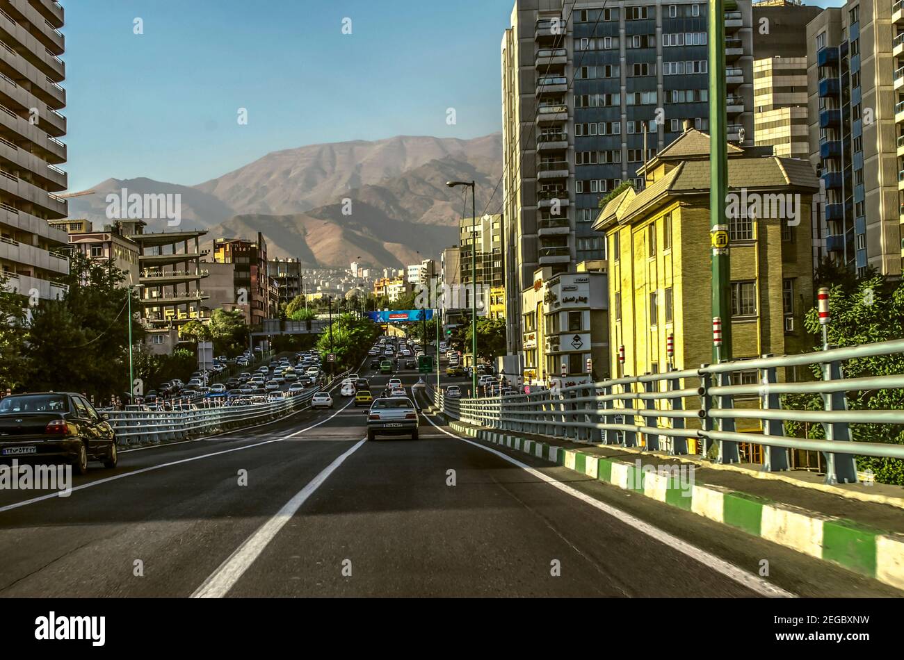 Tehran,Iran,August 07,2020:The "Molla Sadra" reinforced concrete ...
