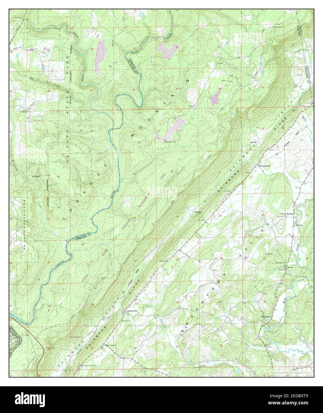 Jamestown, Alabama, map 1967, 1:24000, United States of America by ...