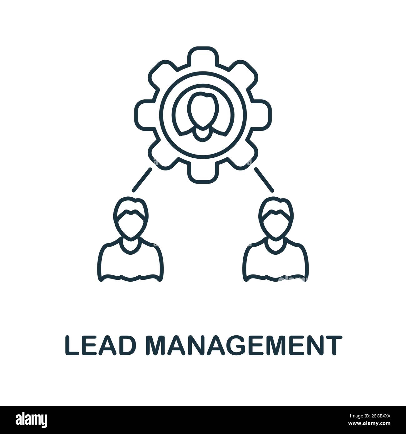 Lead Management icon. Simple element from management collection ...