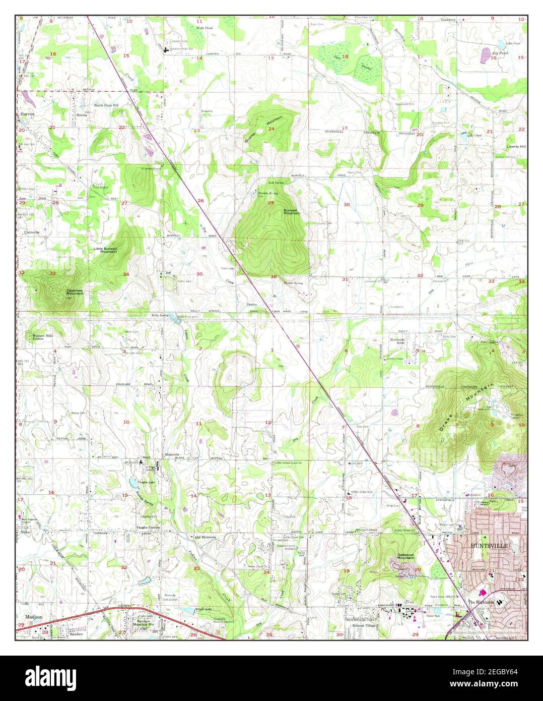 Jeff, Alabama, map 1967, 1:24000, United States of America by Timeless ...