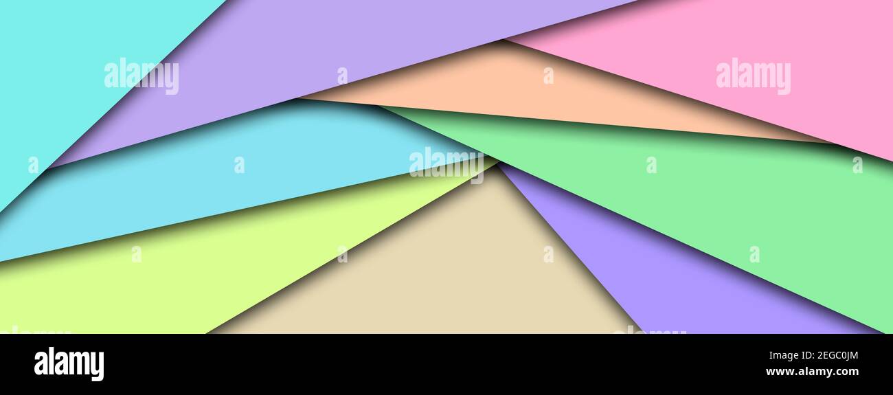Colorful banner design background with abstract layers Stock Photo - Alamy