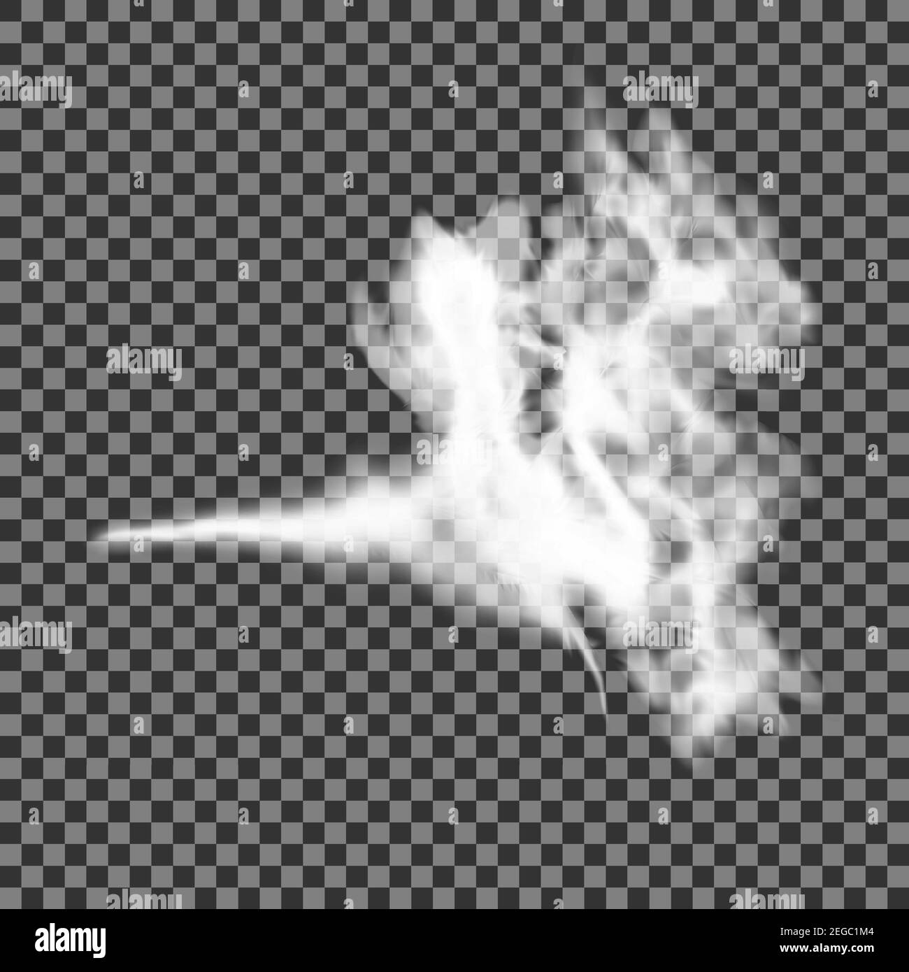 Smoke isolated on transparent background. Realistic electronic vapour ...