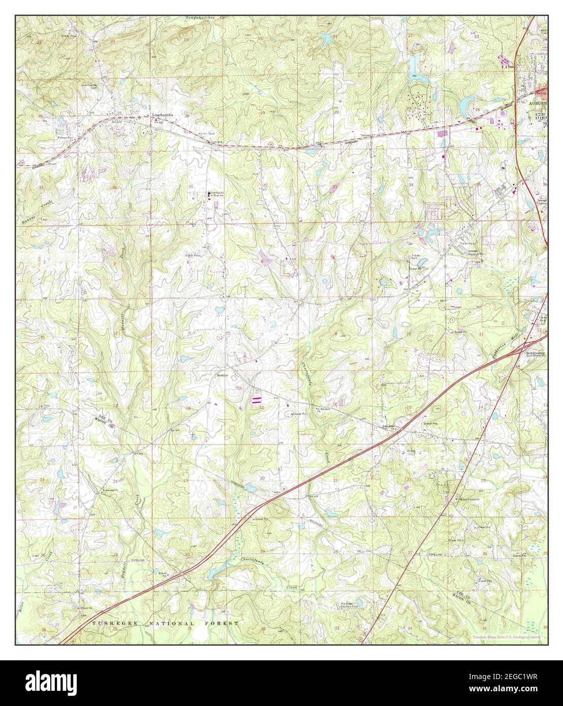 Loachapoka, Alabama, map 1971, 1:24000, United States of America by ...