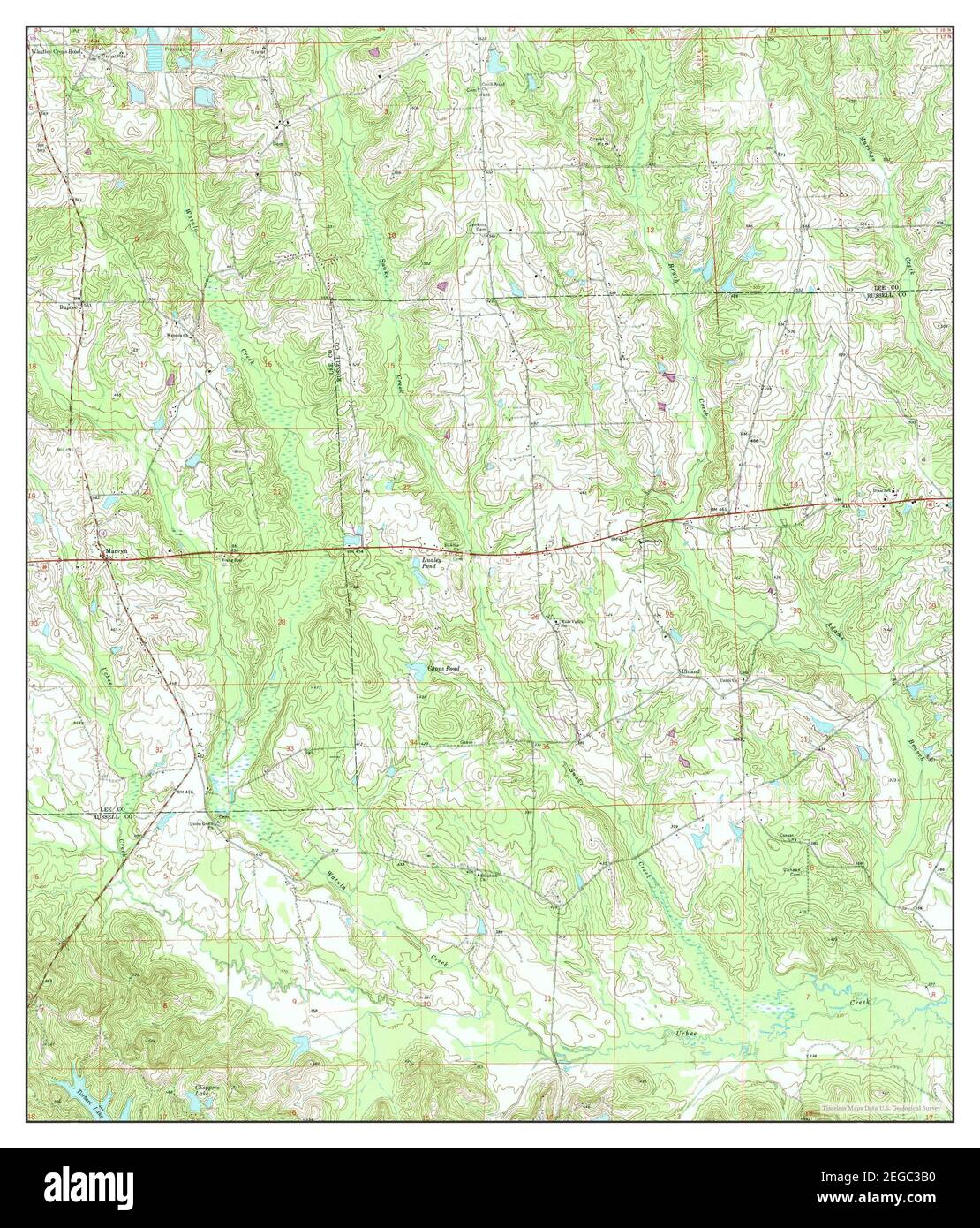 Marvyn, Alabama, map 1971, 1:24000, United States of America by ...