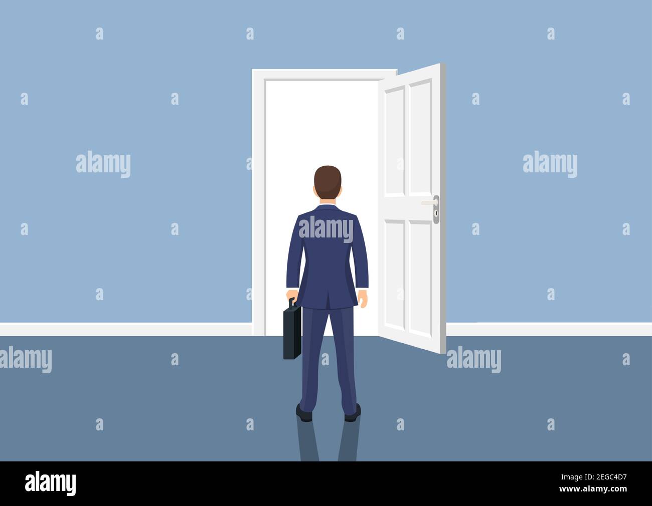 Open doors of opportunity Stock Vector Images - Alamy