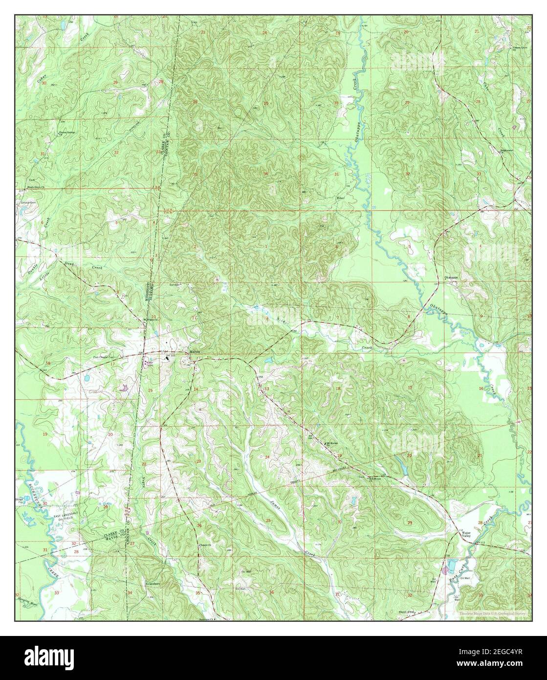 Melvin, Alabama, map 1978, 1:24000, United States of America by ...