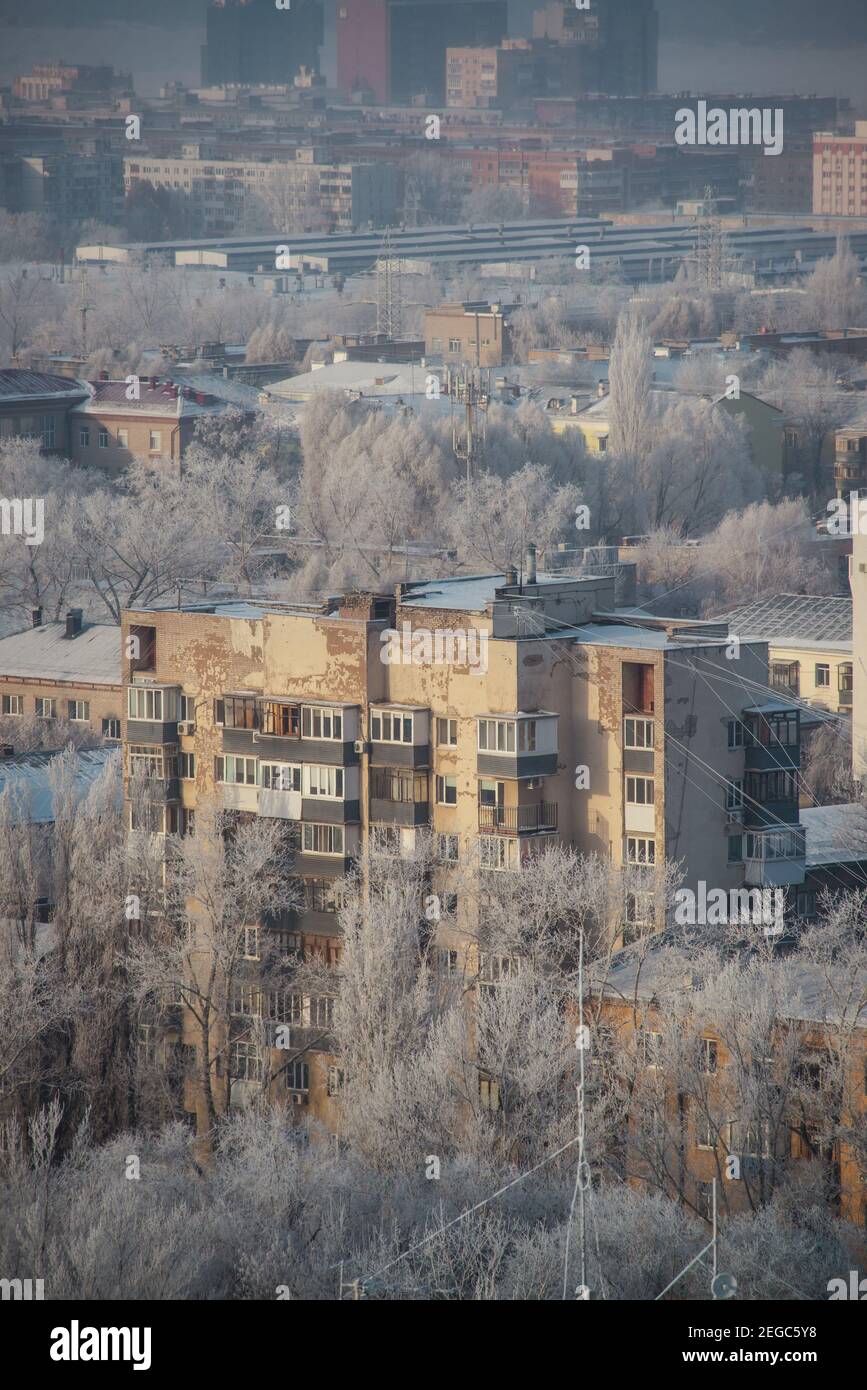 Soviet skyscraper aerial winter view hi-res stock photography and ...