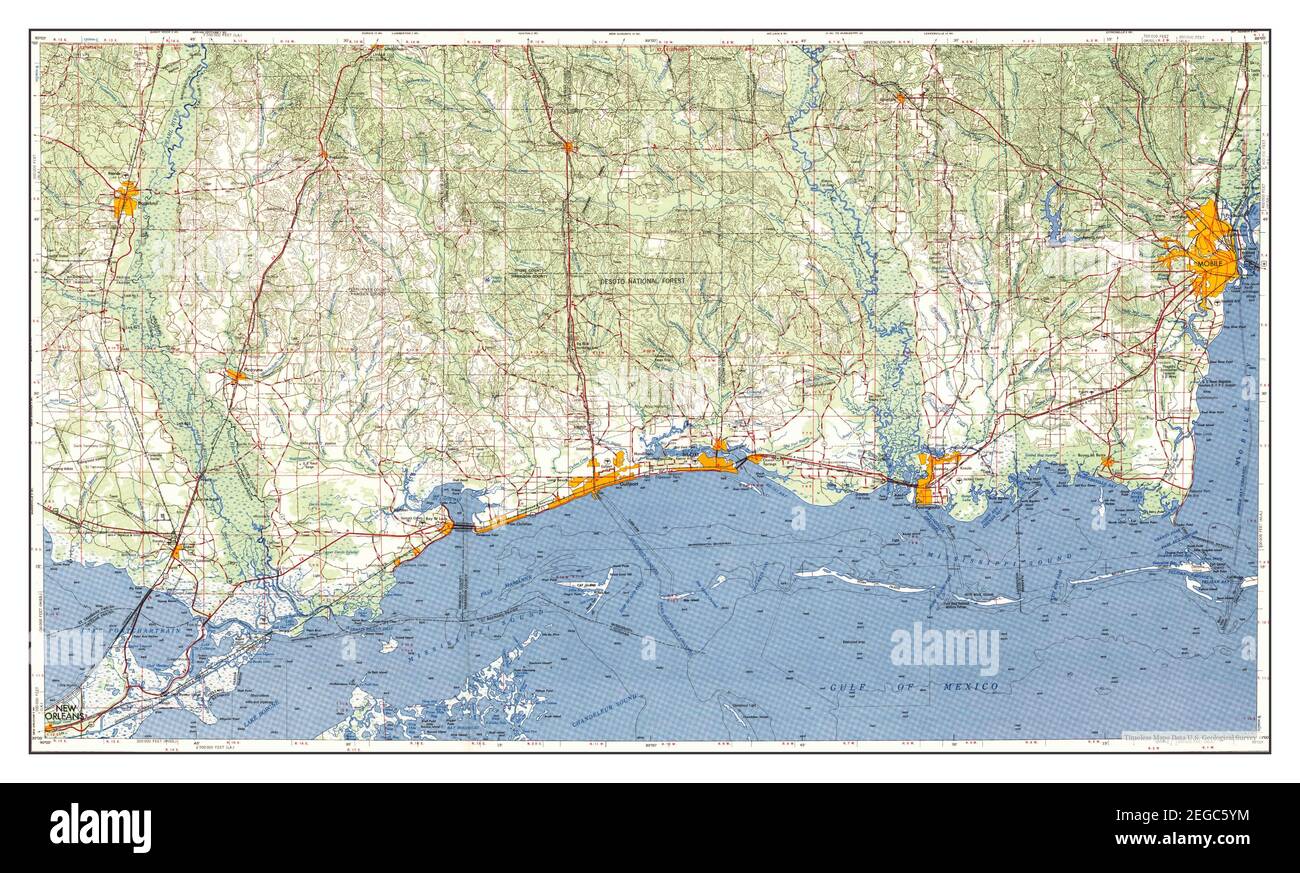 Map historic mobile alabama hi-res stock photography and images - Alamy