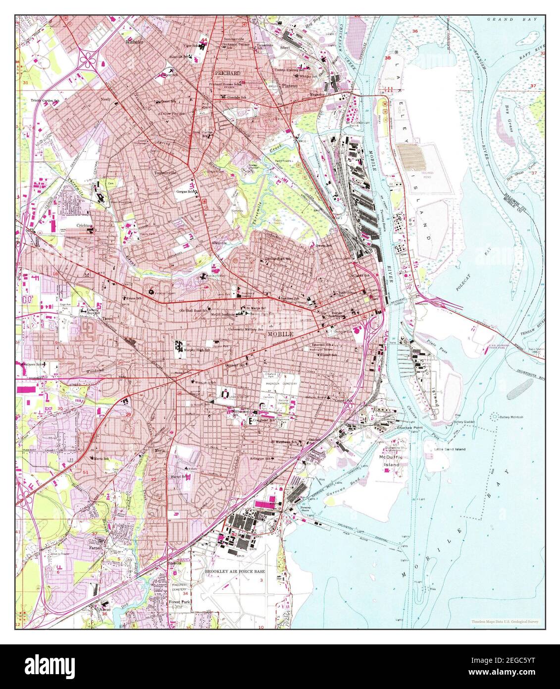 Map historic mobile alabama hi-res stock photography and images - Alamy
