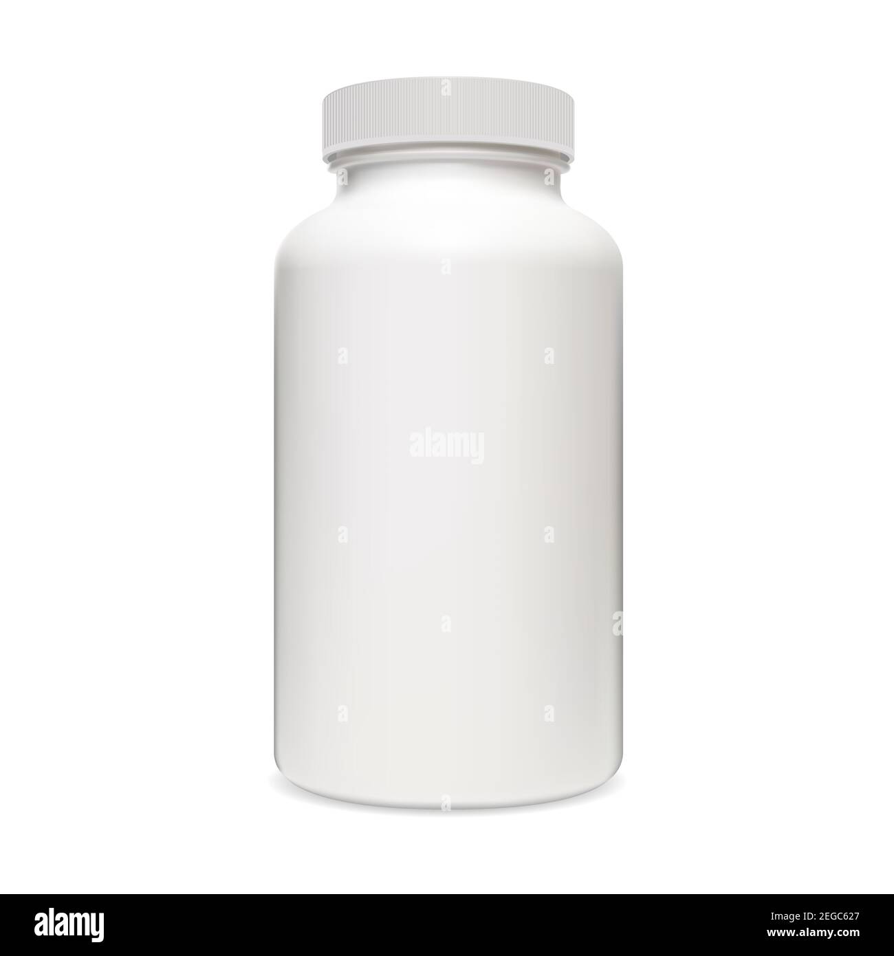 Pill Bottle. Supplement drug 3d plastic package. Container for ...