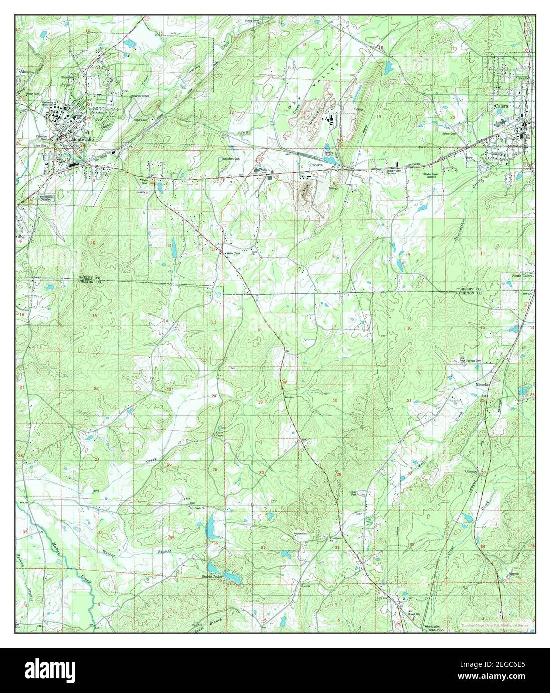 Map of montevallo hi-res stock photography and images - Alamy