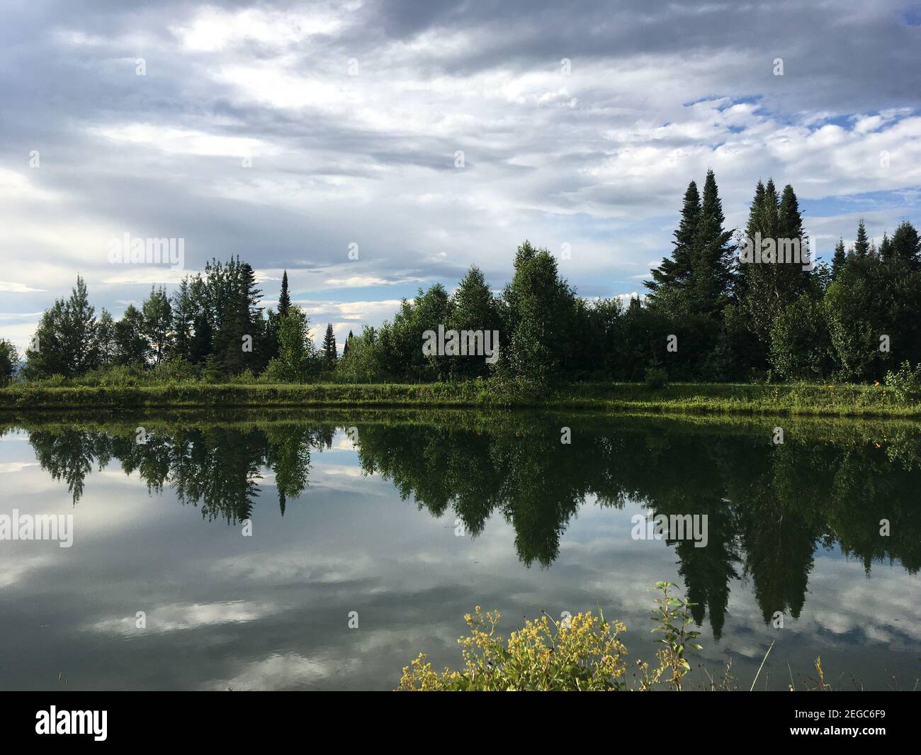 New England Pond Stock Photo - Alamy