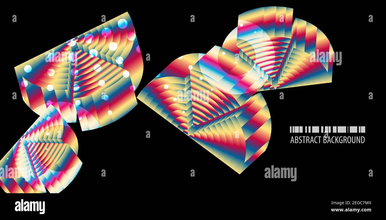 Abstract colorful background vector template with blended multiple ...