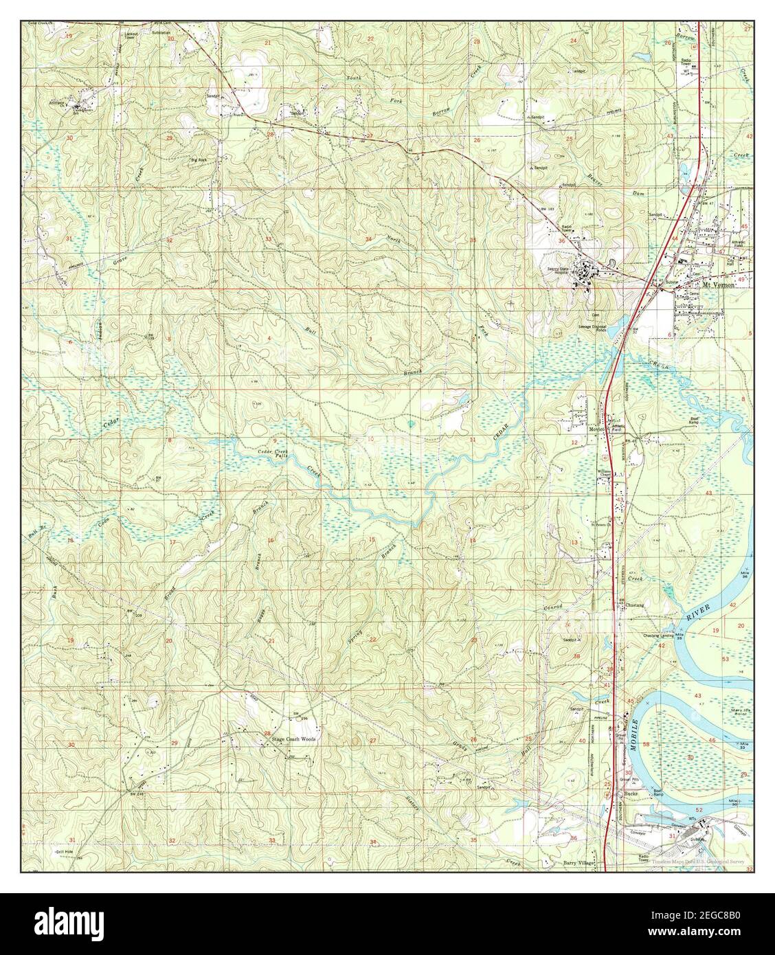 Vernon alabama map hi-res stock photography and images - Alamy