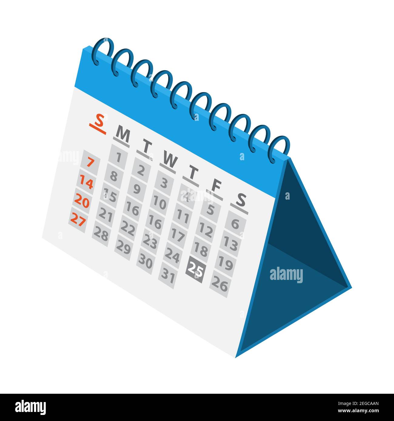 Isometric calendar icon Stock Vector Image & Art - Alamy