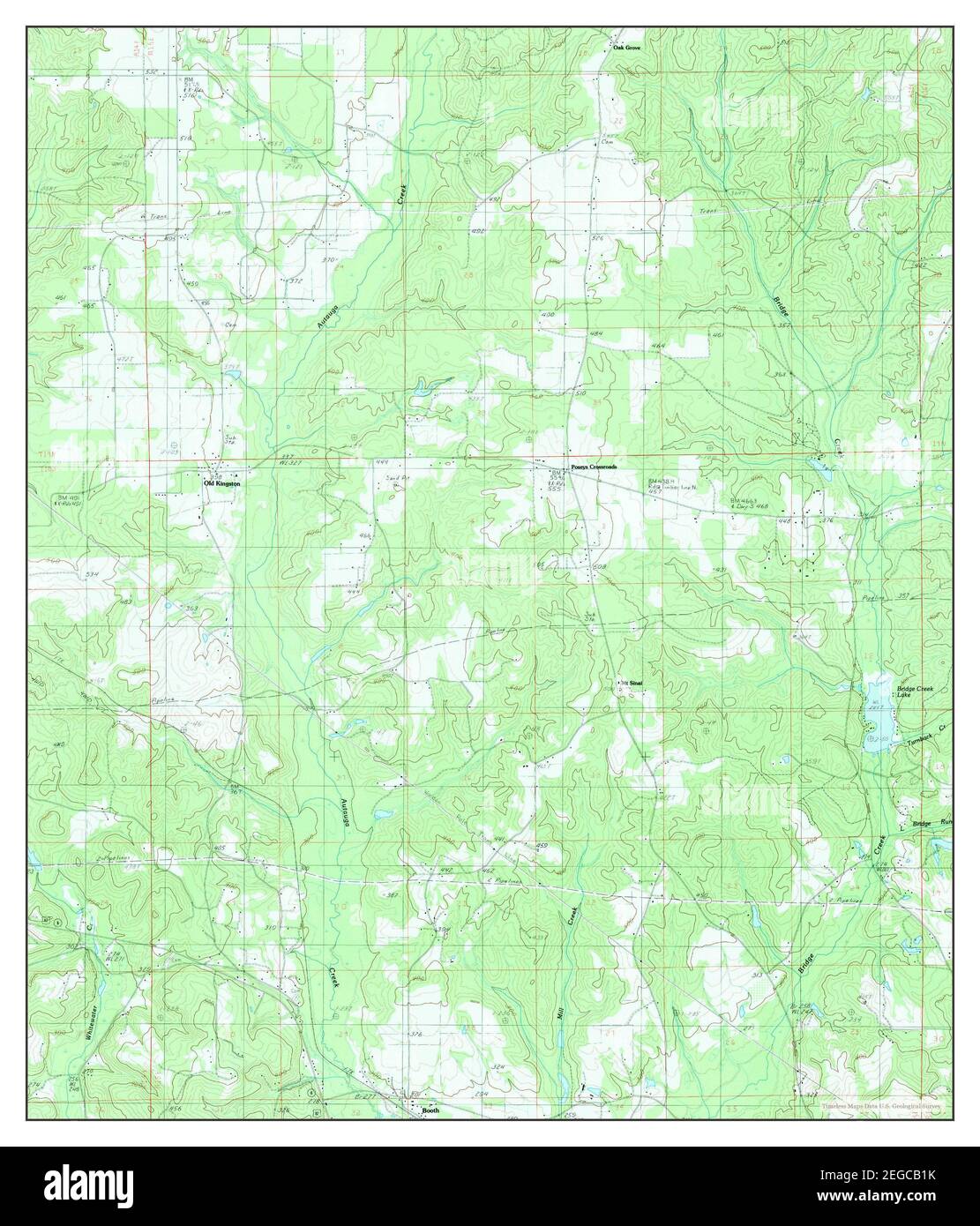 Old Kingston, Alabama, map 1987, 1:24000, United States of America by ...