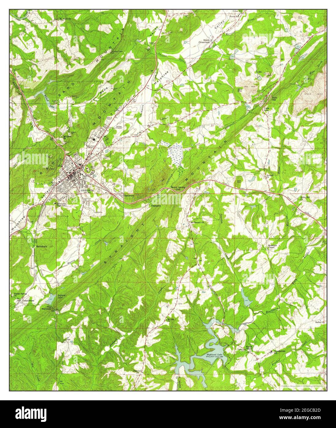 Oneonta Alabama Map High Resolution Stock Photography and Images - Alamy