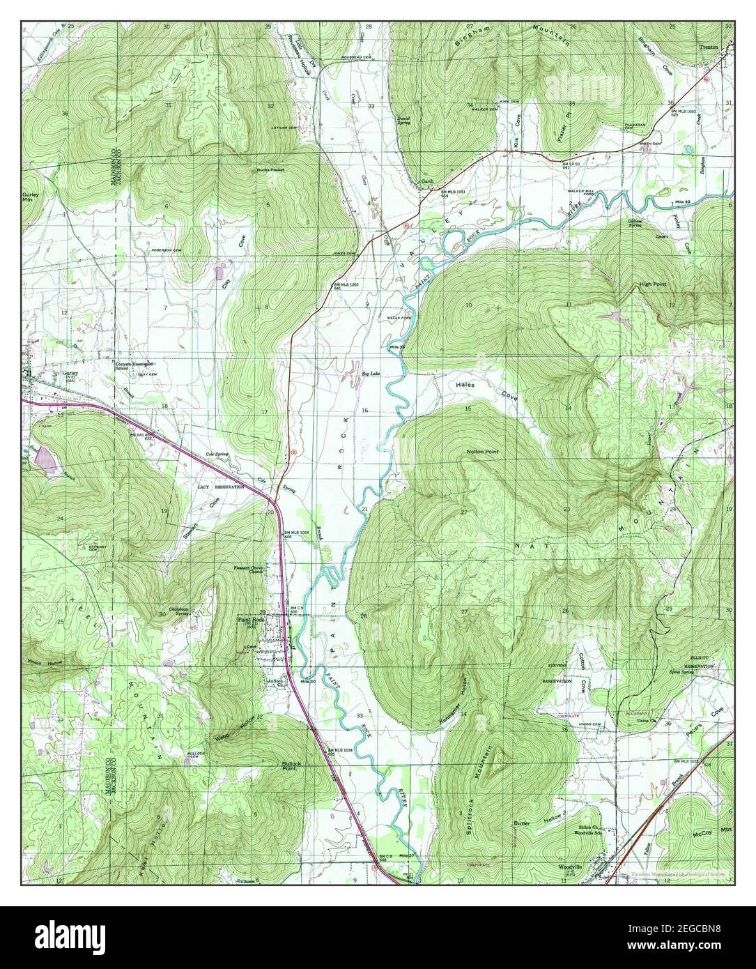 Paint Rock, Alabama, map 1997, 1:24000, United States of America by ...