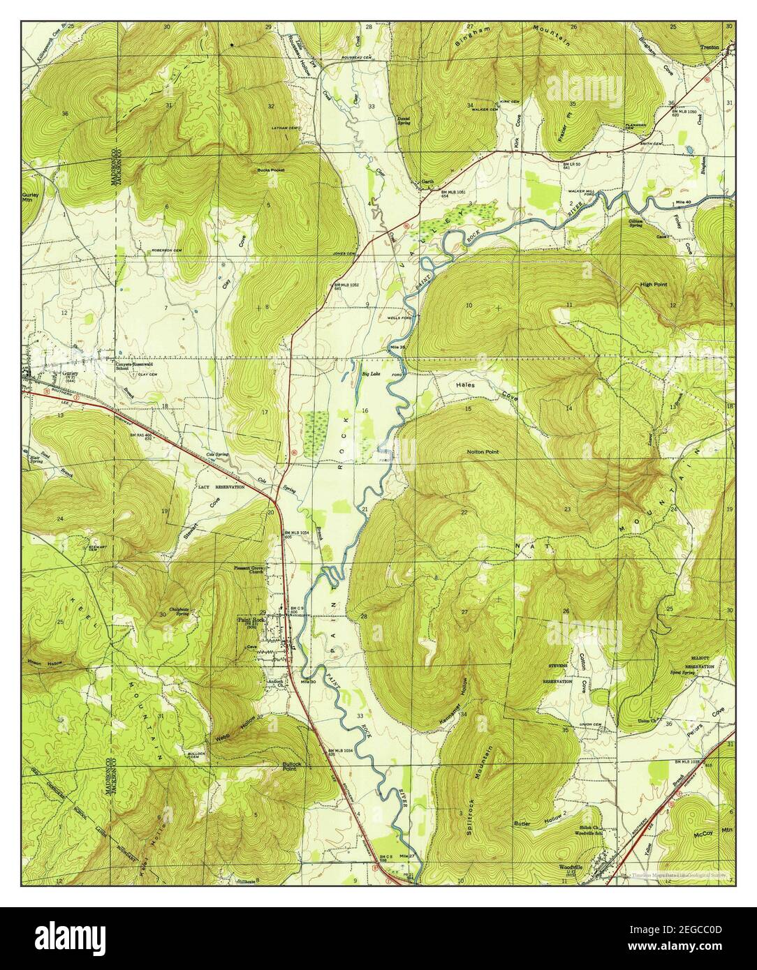 Paint rock map hi-res stock photography and images - Alamy