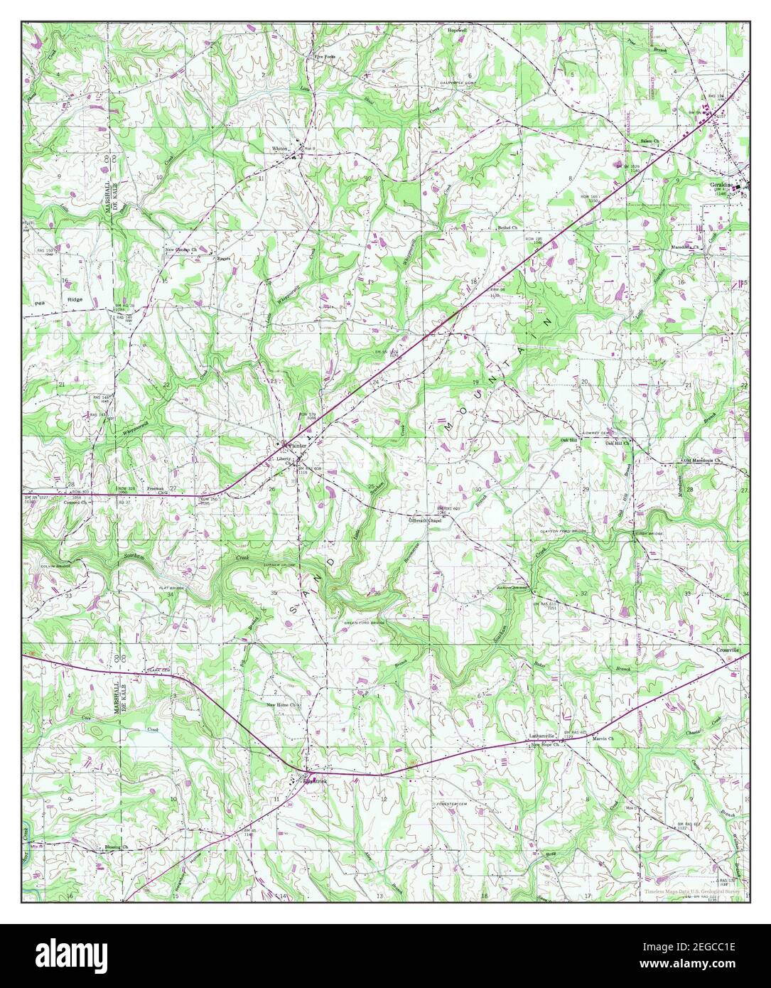 Painter, Alabama, map 1947, 1:24000, United States of America by ...