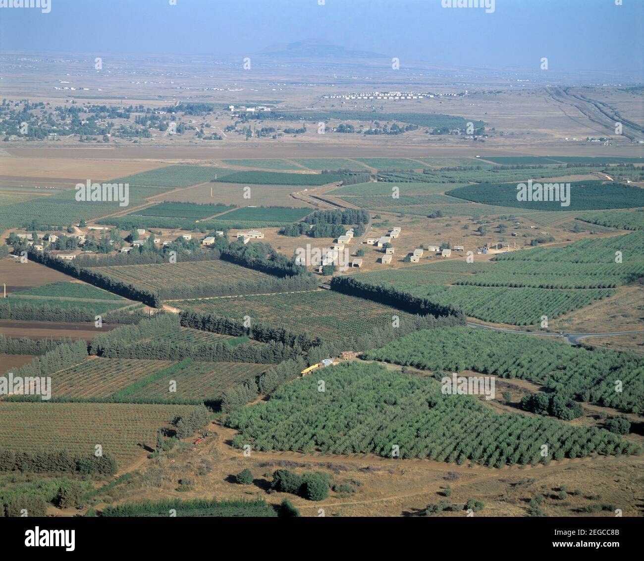 Israel. The border with Syria view from the Golan Heights Stock Photo ...