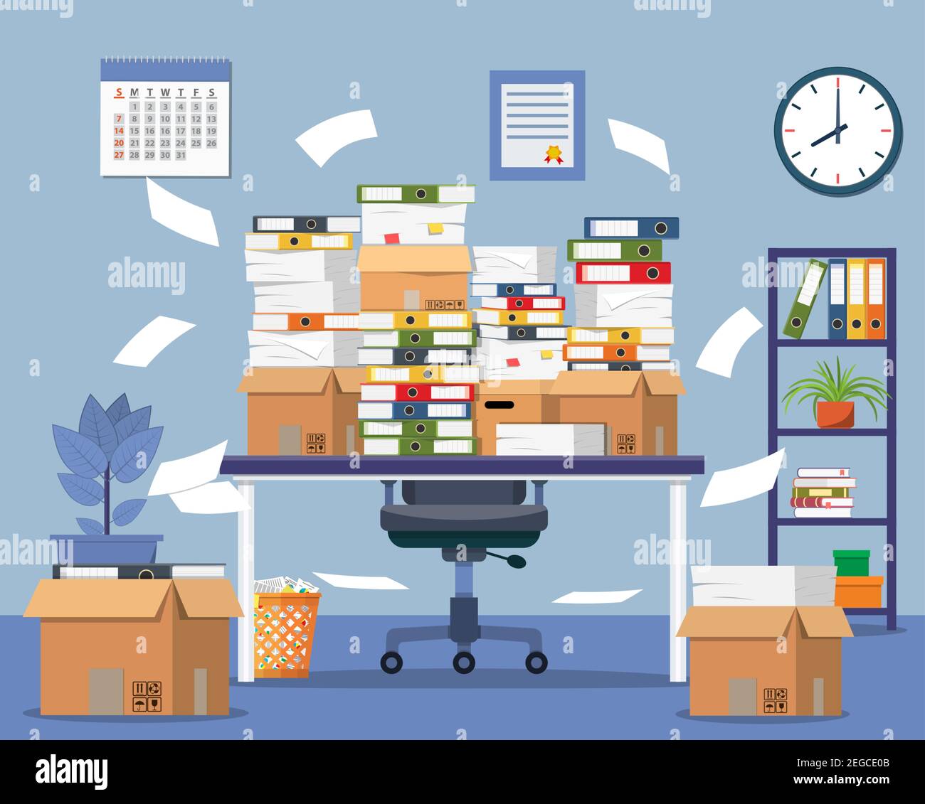 Cartoon folders hi-res stock photography and images - Alamy