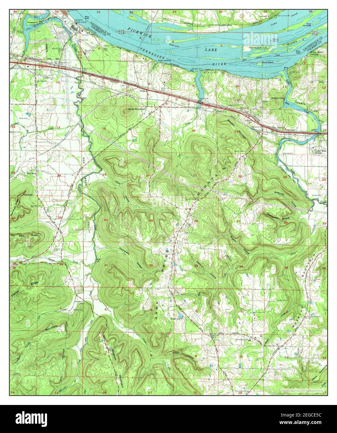 Pride, Alabama, map 1971, 1:24000, United States of America by Timeless ...
