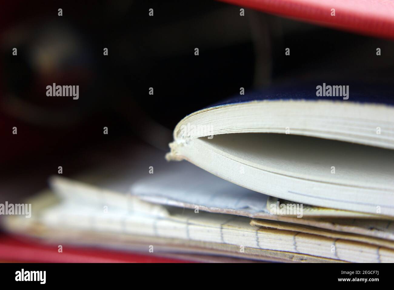 Folder, Close-up, inside of the sheets Stock Photo - Alamy