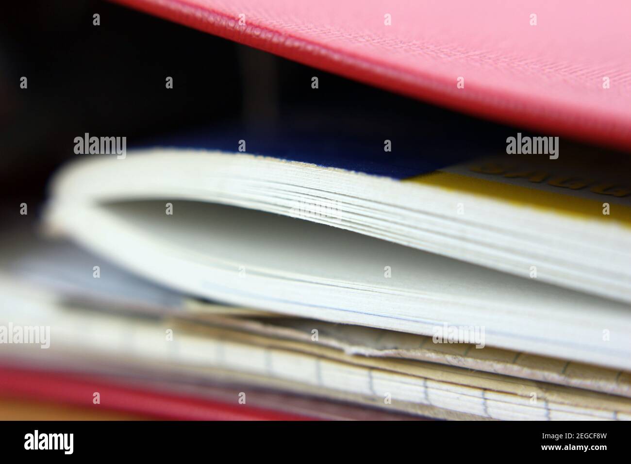 Folder, Close-up, inside of the sheets Stock Photo - Alamy