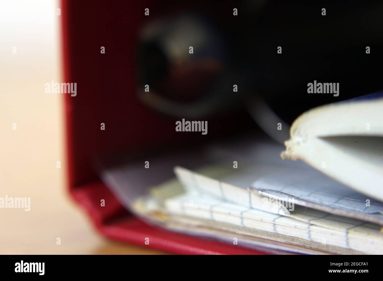 Folder, Close-up, inside of the sheets Stock Photo - Alamy
