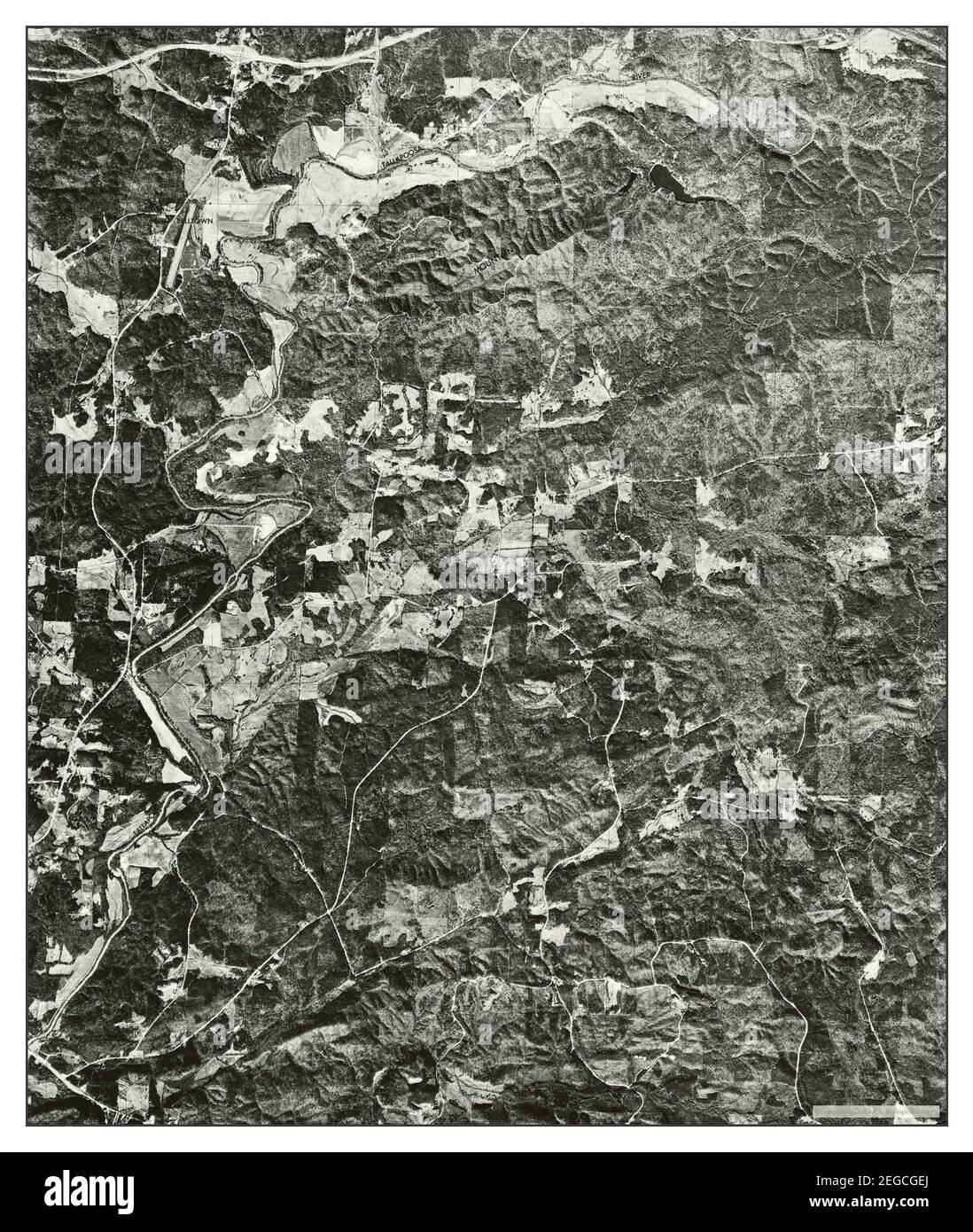 Ross Mountain, Alabama, map 1975, 1:24000, United States of America by ...