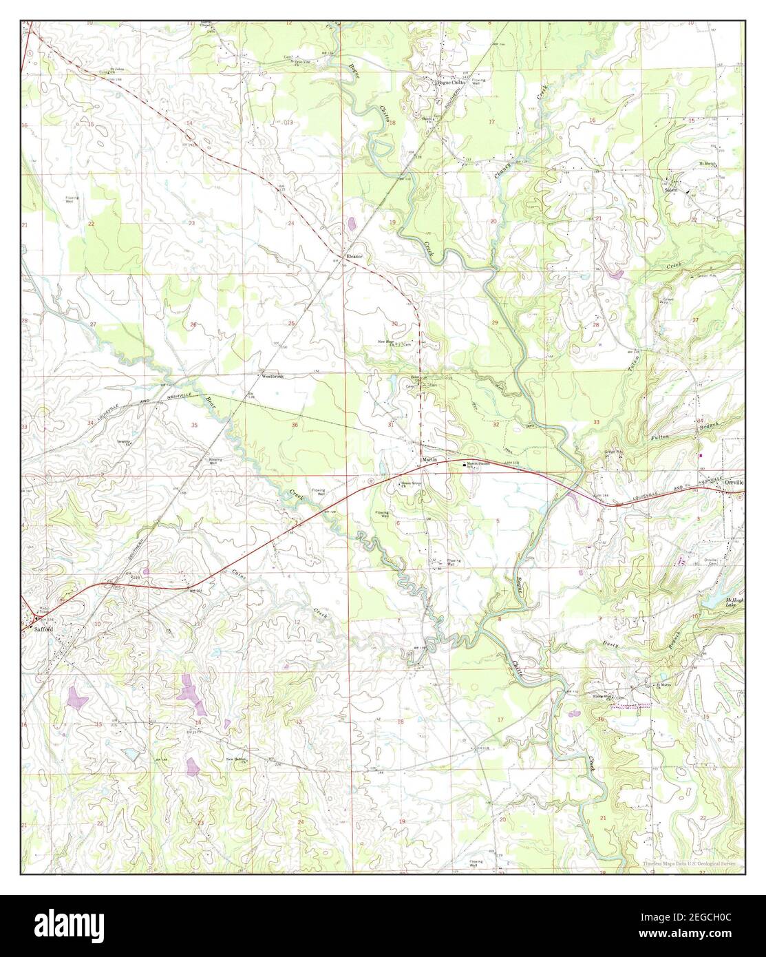 Safford, Alabama, map 1968, 1:24000, United States of America by ...