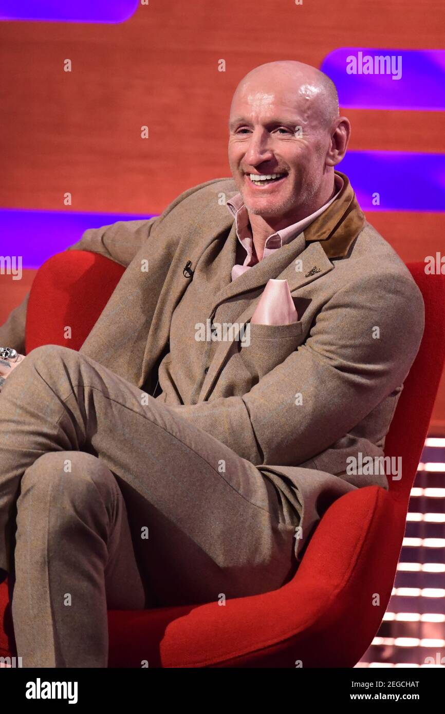 EDITORIAL USE ONLY Gareth Thomas during filming for the Graham Norton ...