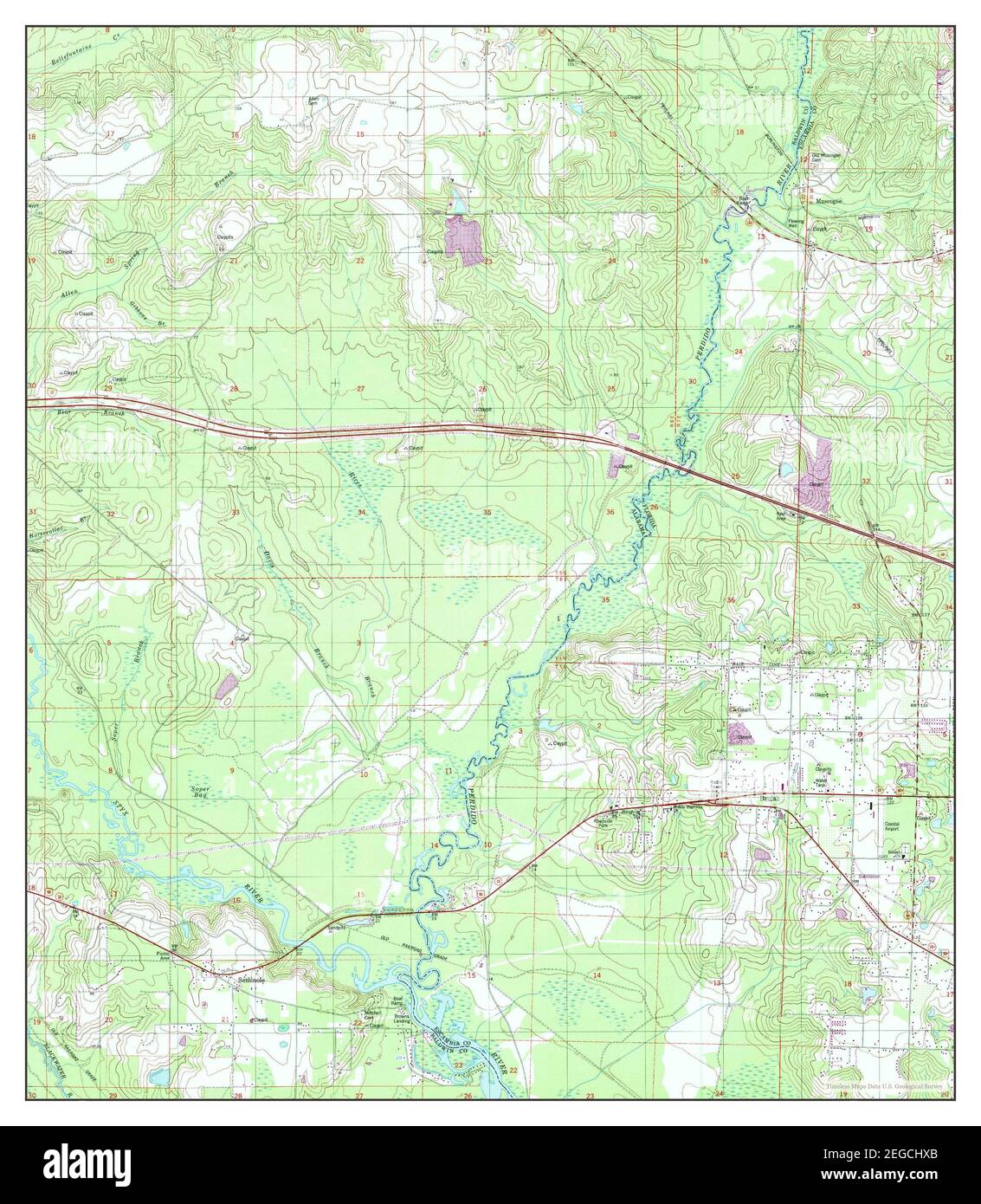 Map of seminole Cut Out Stock Images & Pictures - Alamy