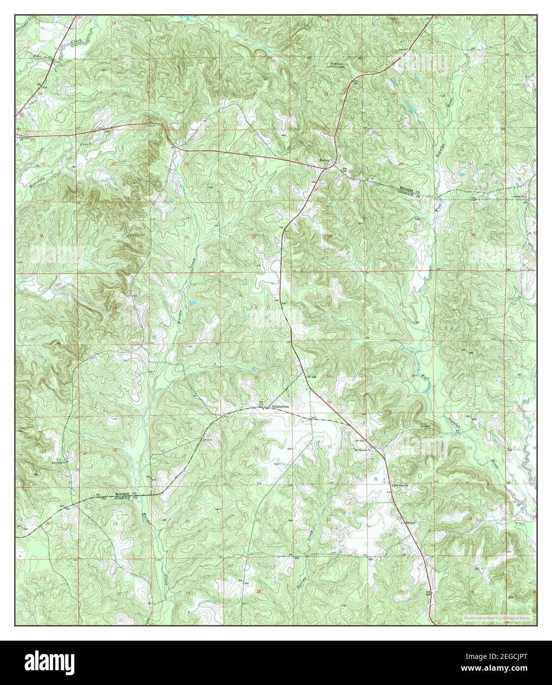 Skinnerton, Alabama, map 1971, 1:24000, United States of America by ...