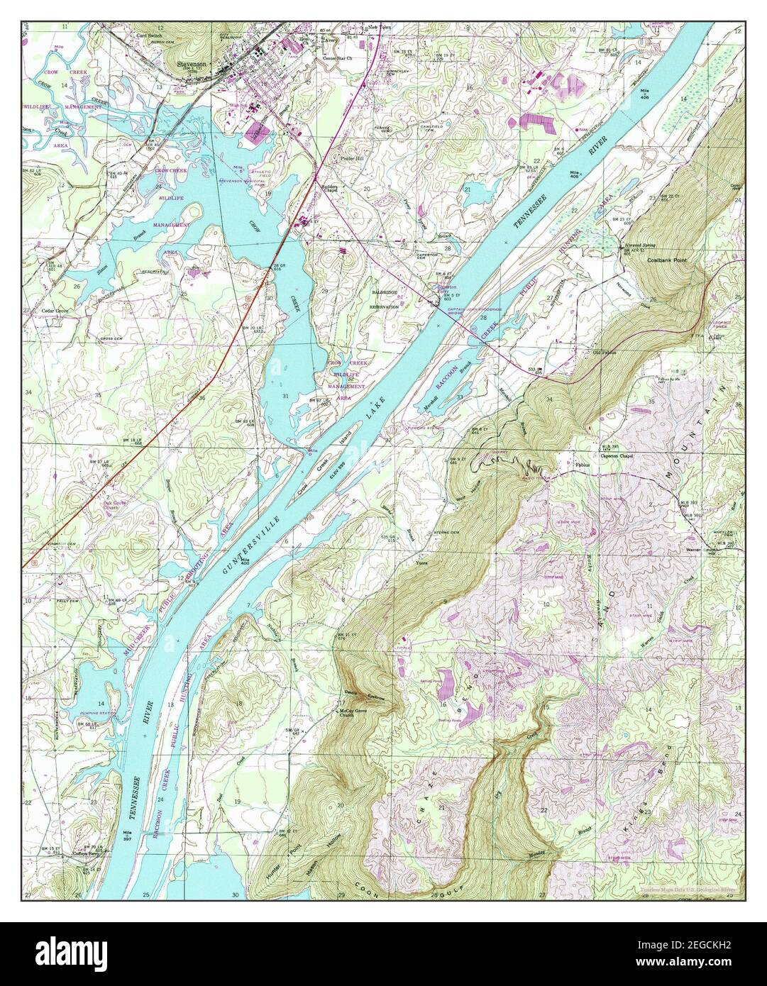 Map of stevenson hi-res stock photography and images - Alamy
