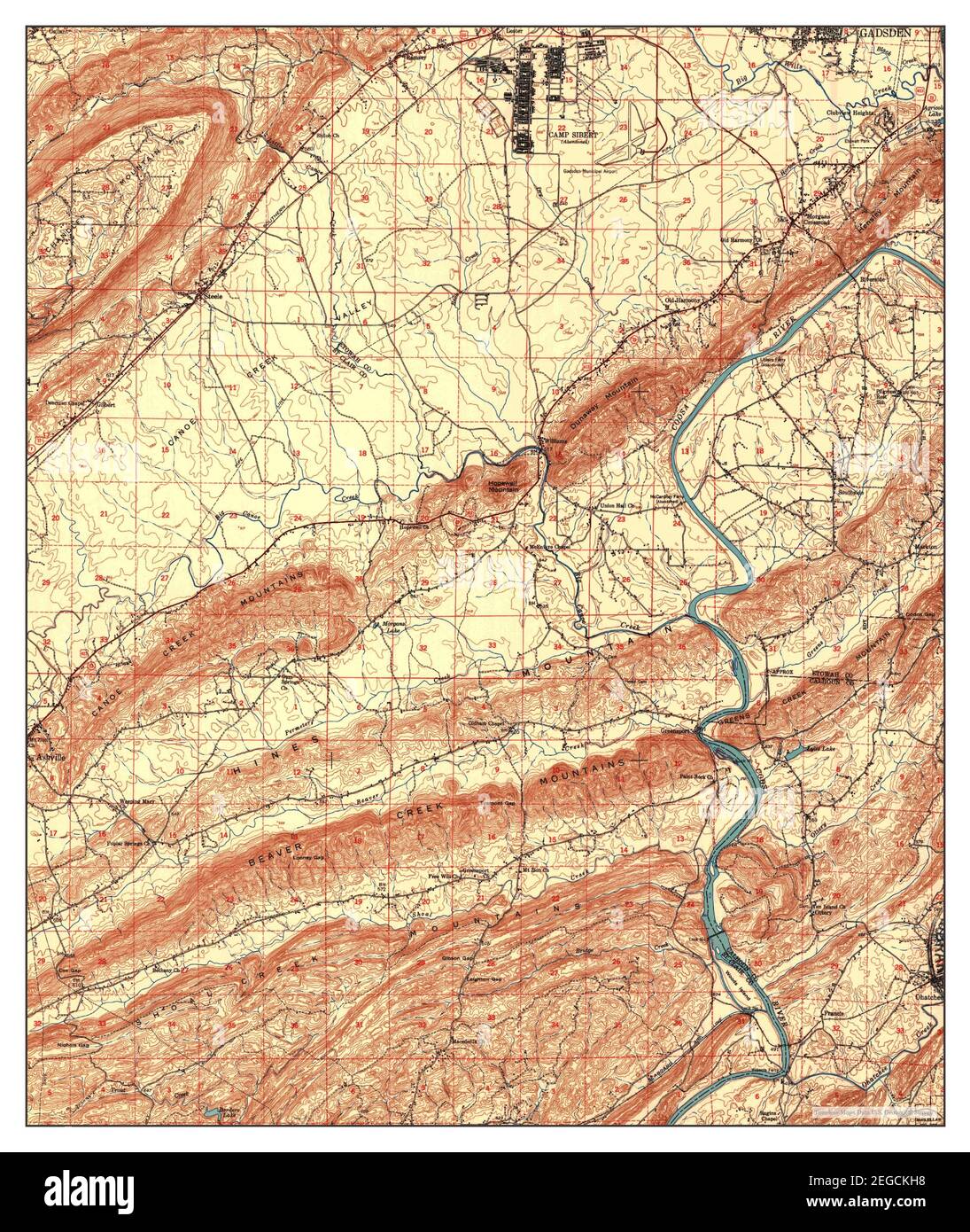 Steele, Alabama, map 1947, 1:62500, United States of America by ...