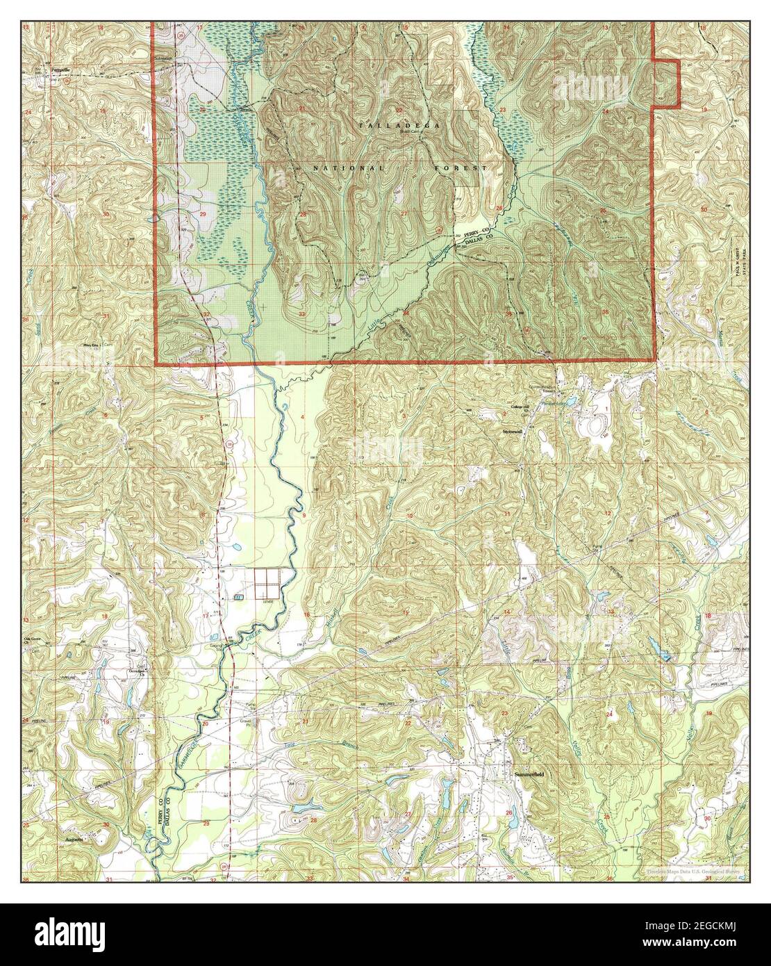 Summerfield, Alabama, map 2002, 1:24000, United States of America by ...