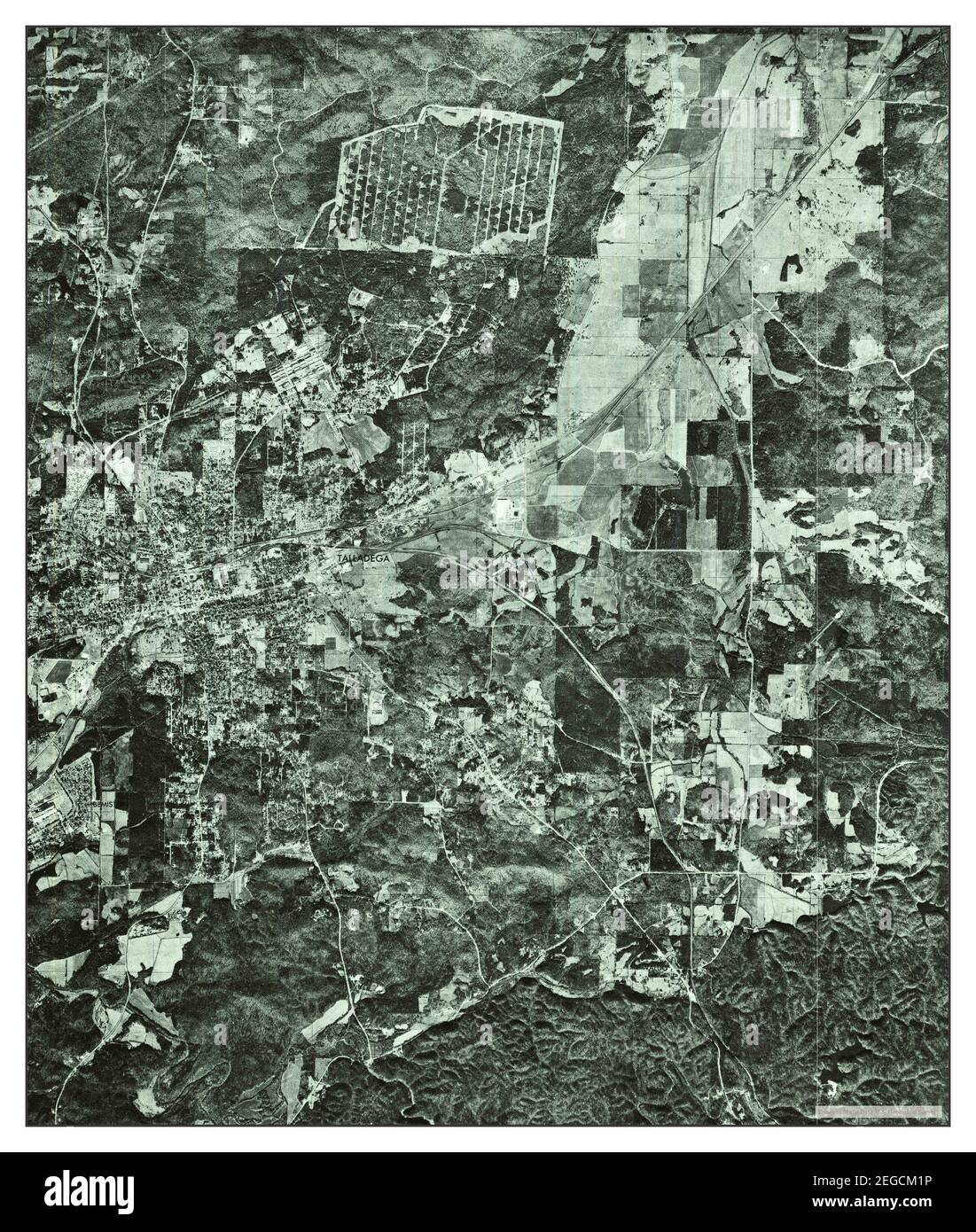 Talladega NE, Alabama, map 1975, 1:24000, United States of America by ...