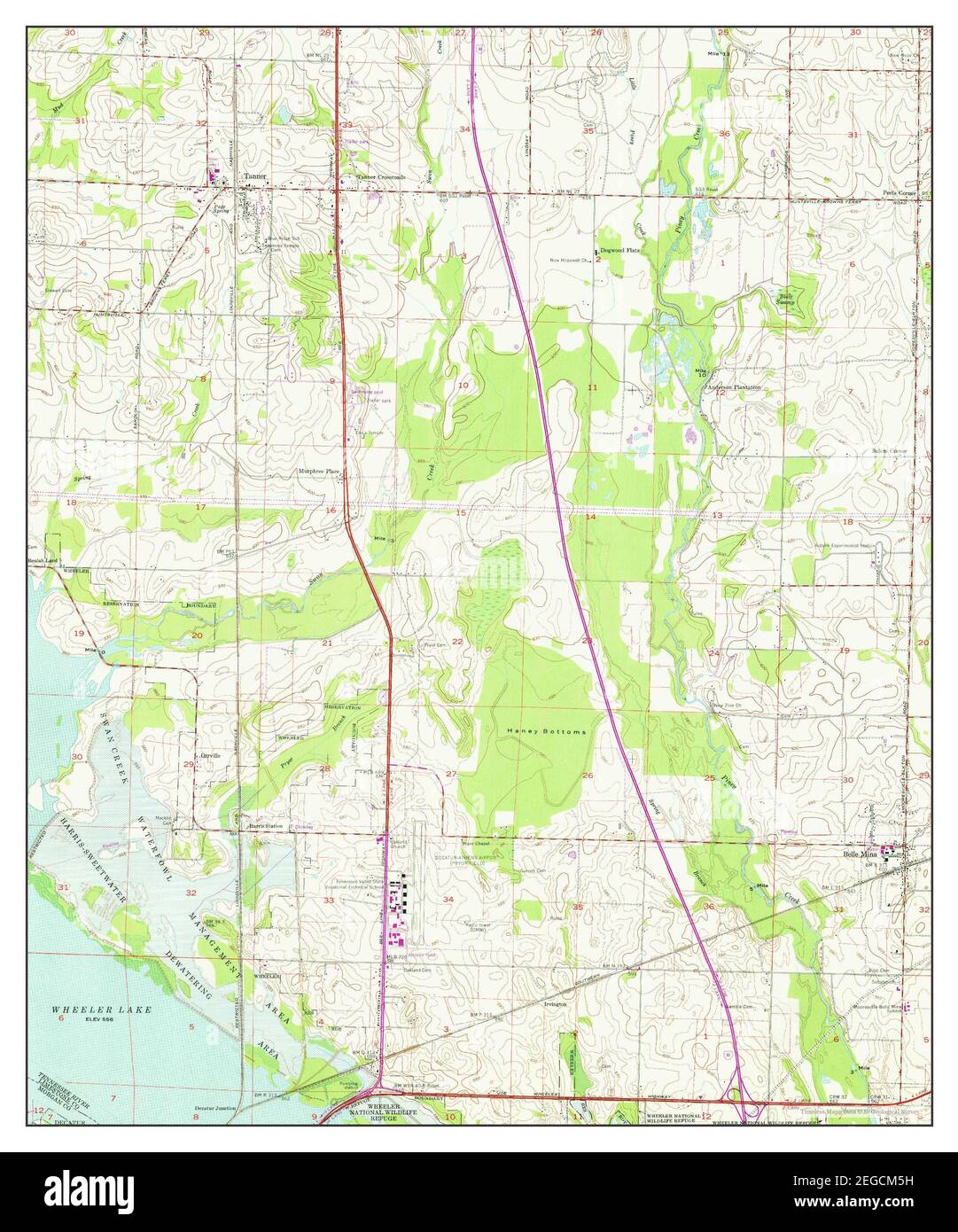 Tanner, Alabama, map 1963, 1:24000, United States of America by ...