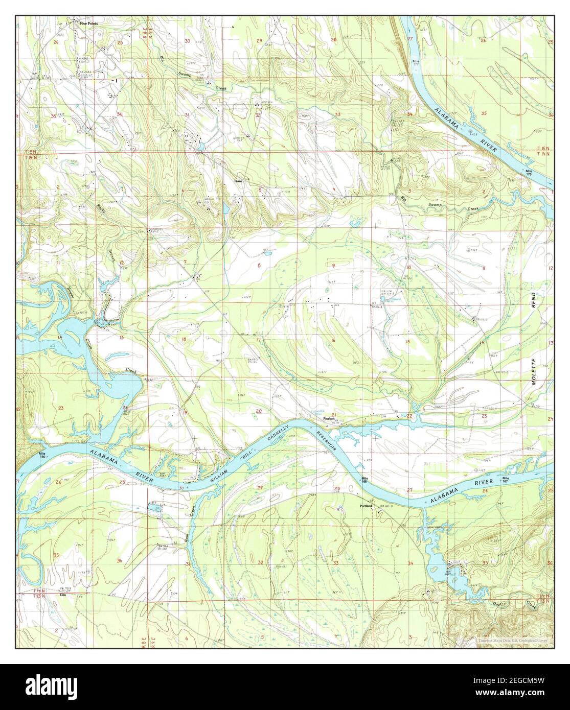 Tasso, Alabama, map 1987, 1:24000, United States of America by Timeless ...