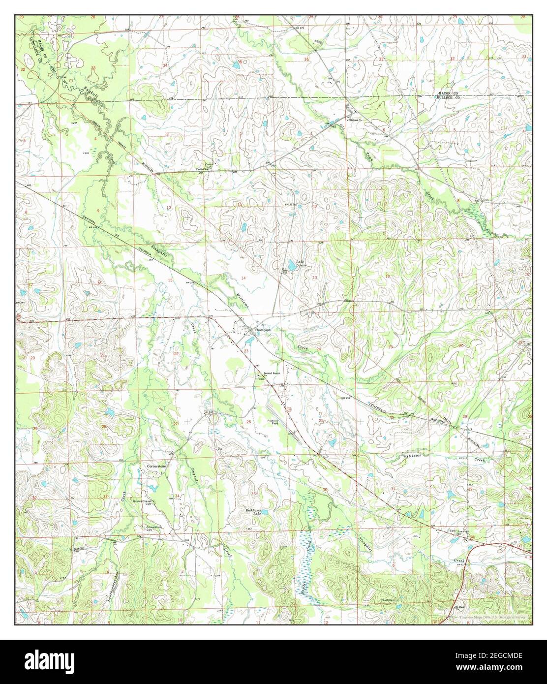 Thompson, Alabama, map 1971, 1:24000, United States of America by ...