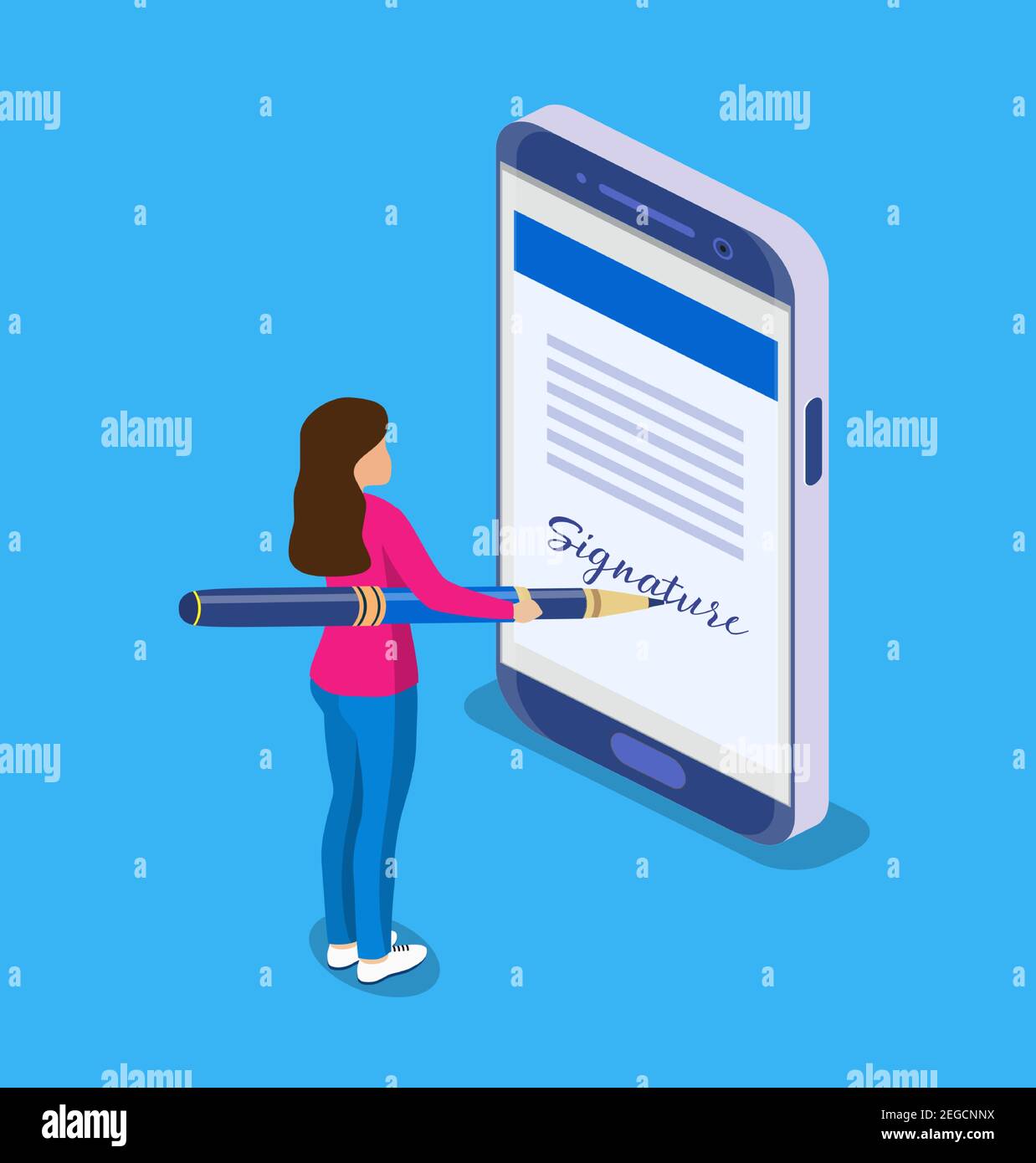 Digital signature hi-res stock photography and images - Alamy