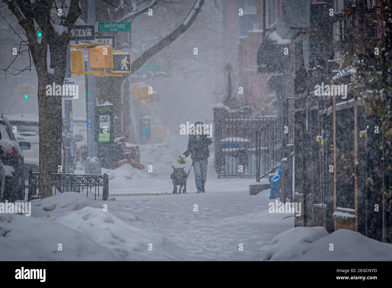 USA. 18th Feb, 2021. Millions of residents in the Northeast are under ...