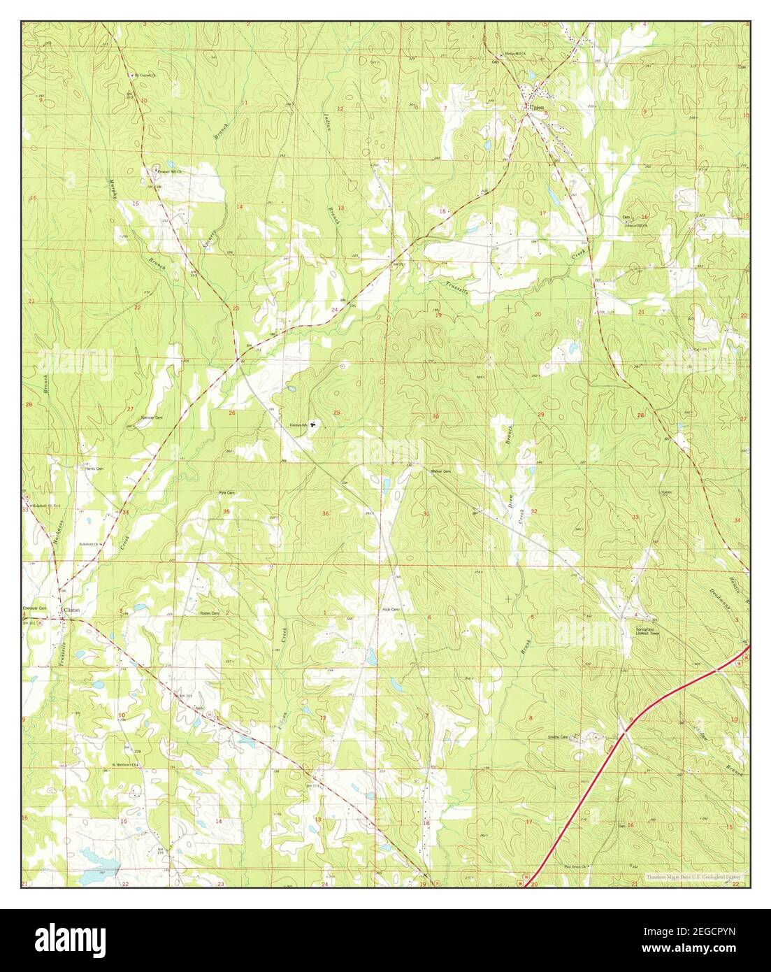 Alabama historic map hi-res stock photography and images - Alamy