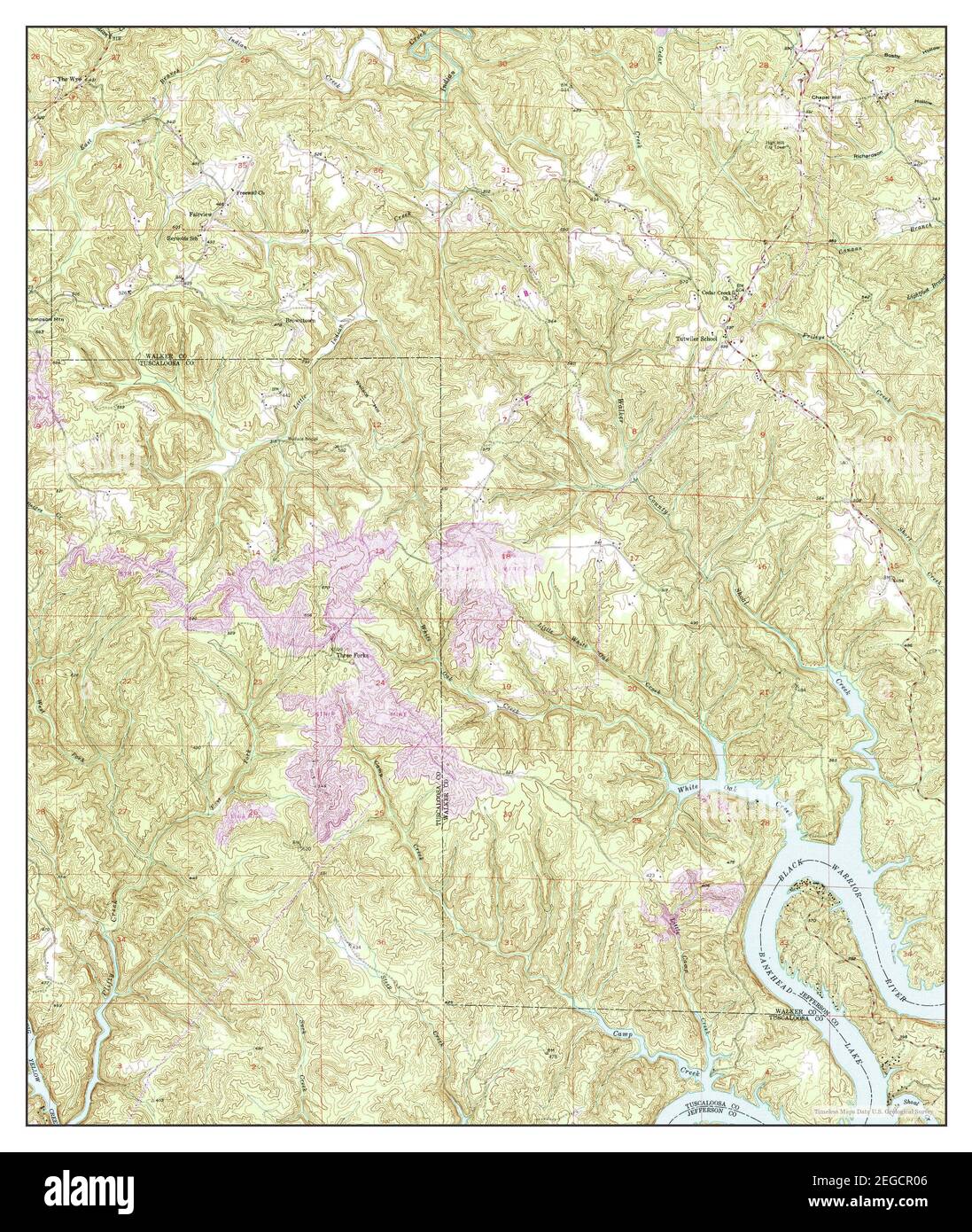 Map of tutwiler hi-res stock photography and images - Alamy